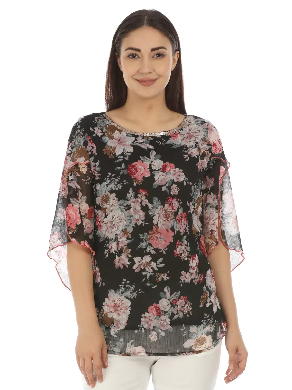 Buy Printed Women Tops Black At Great Price Online
