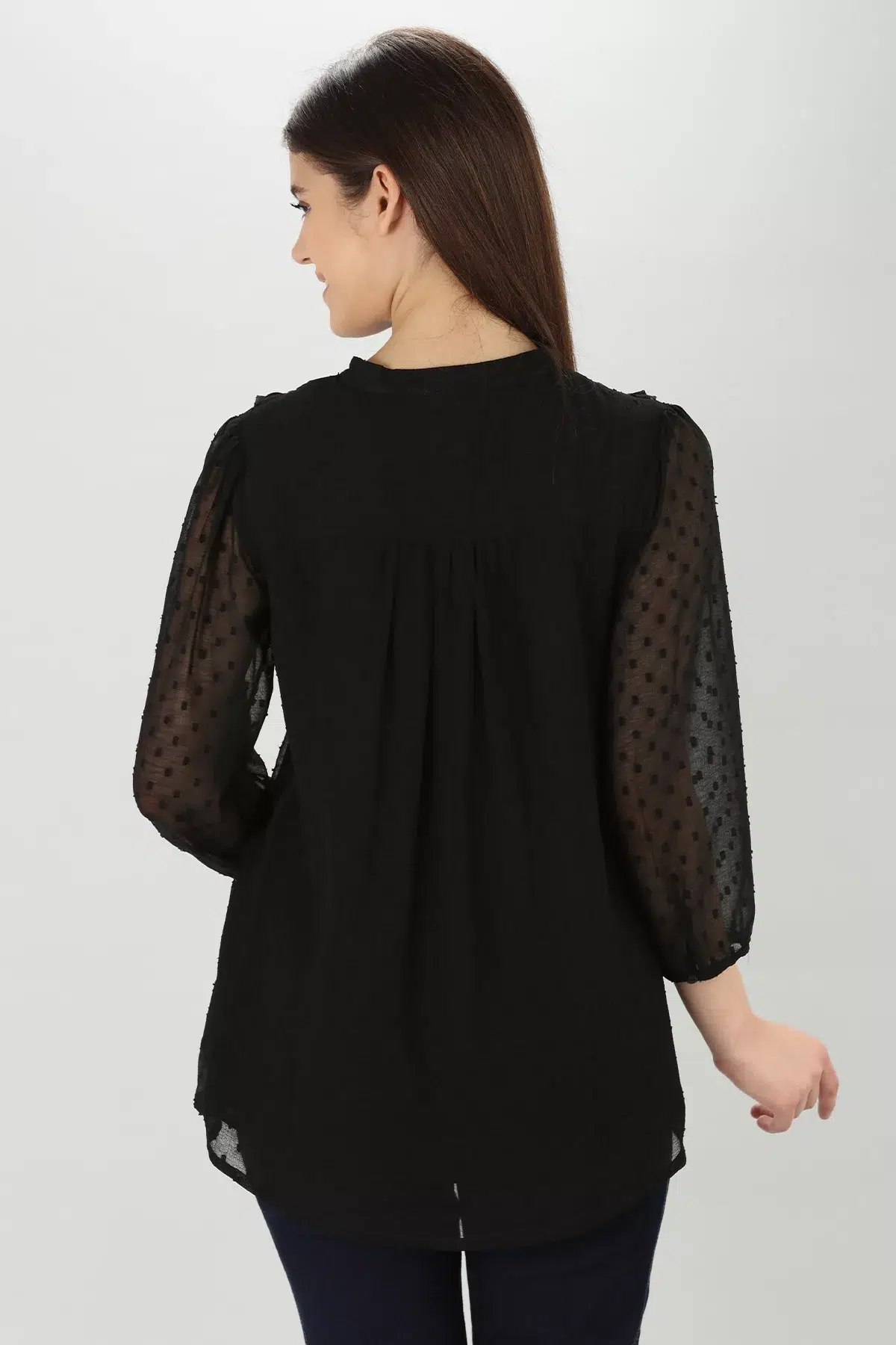 Shop Stylish Textured Black Top For Women Online In India